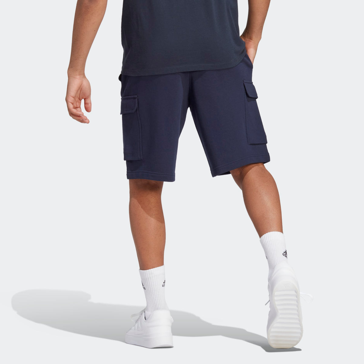 MENS FRENCH TERRY CARGO SHORTS - HA4339 – The Sports Center